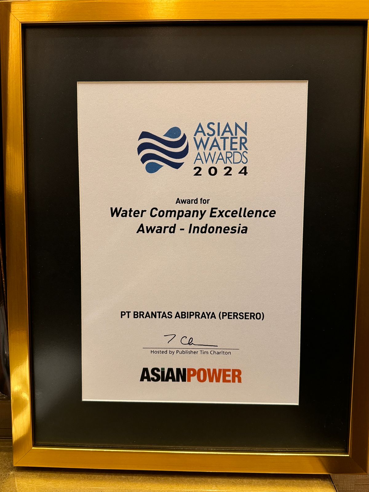 Brantas Abipraya Jadi Satu-Satunya BUMN Konstruksi yang Raih Penghargaan di Asian Water Awards ...